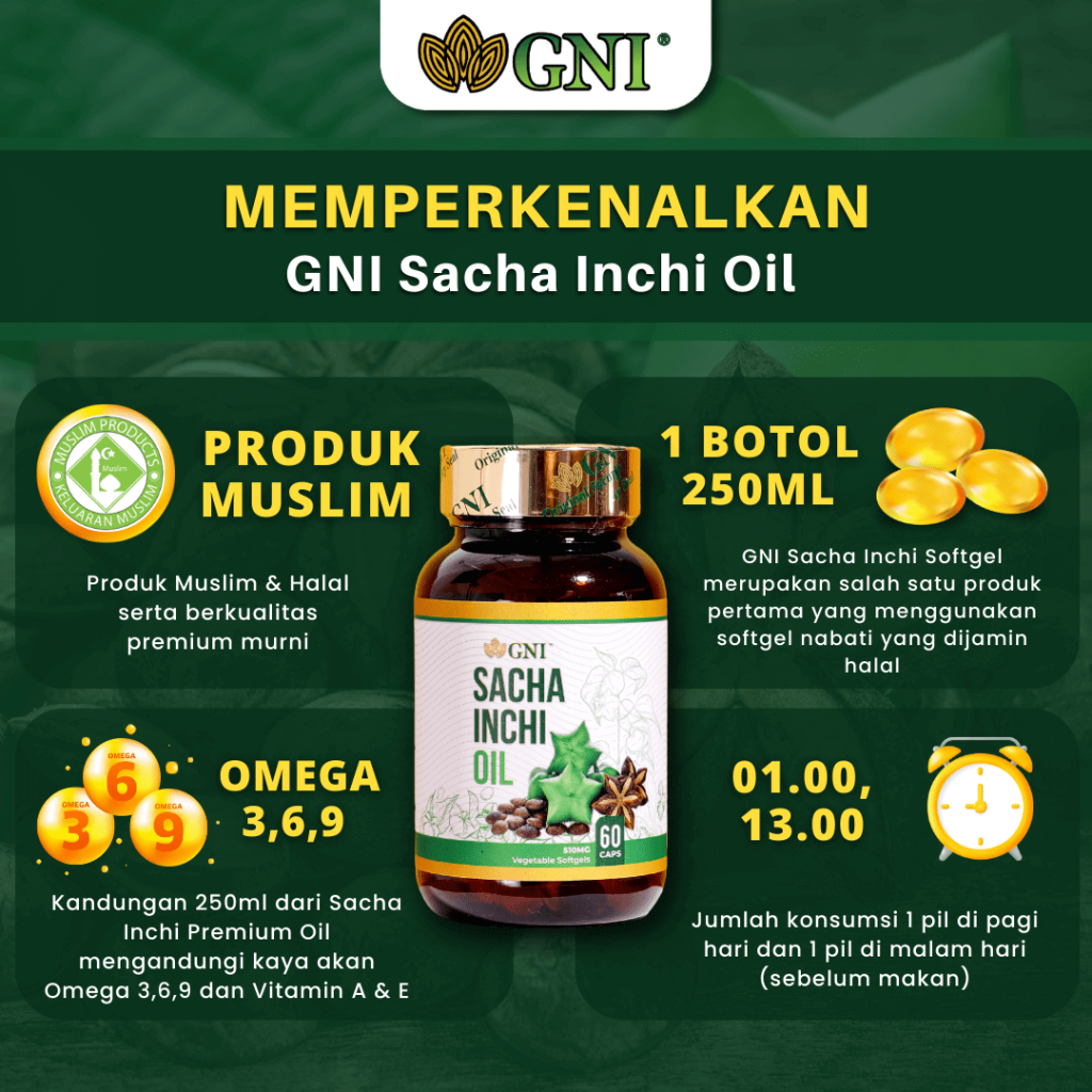 GNI Pharma Indonesia 3 – GNI Sacha Inchi Oil Ustaz Hanafi No.1 Malaysia